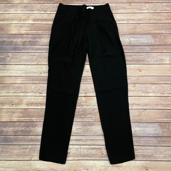 A.L.C. | Pants & Jumpsuits | Alc Slim Pleated Crossover Pants Back ...